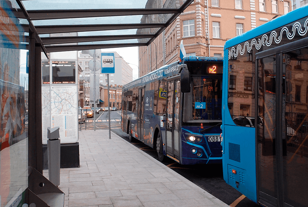 Telematics solution for bus stop information displays